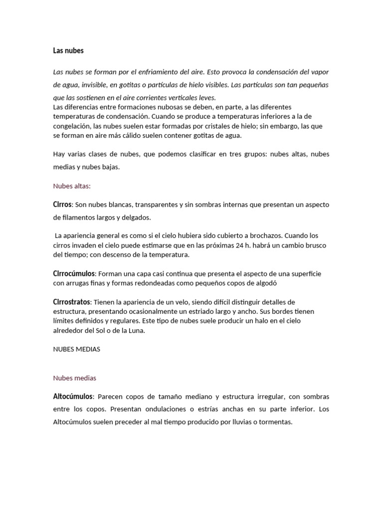 Las Nubes Pdf