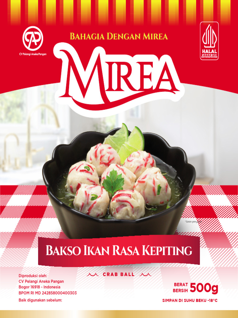 Packaging Bakso Ikan Rasa Kepiting - 500gr | PDF