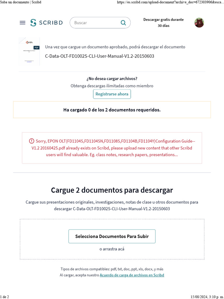 Suba Un Documento - Scribd | PDF