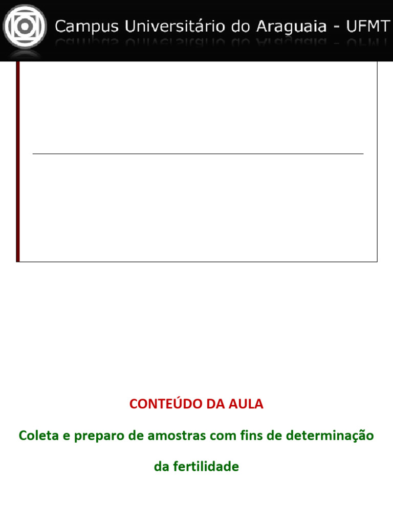 Aula 01 - Amostragem de Solos | PDF