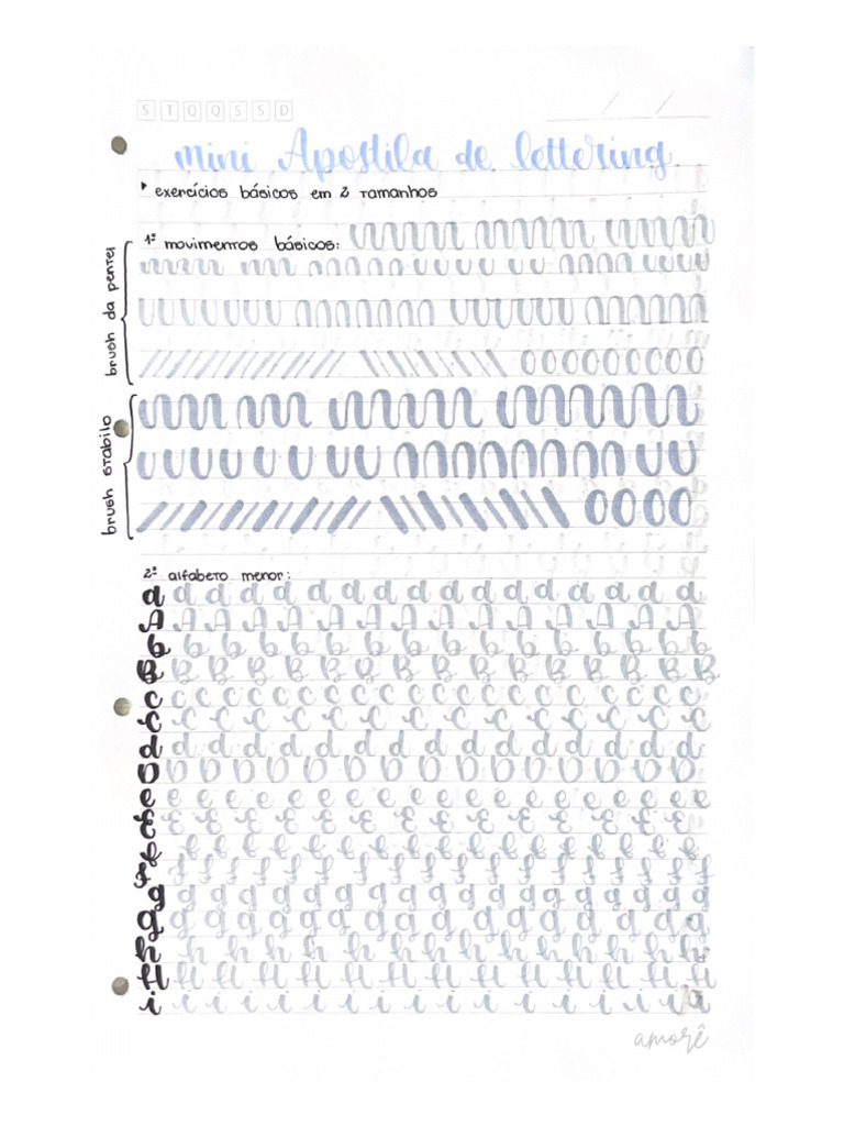 Mini Apostila de Lettering | PDF