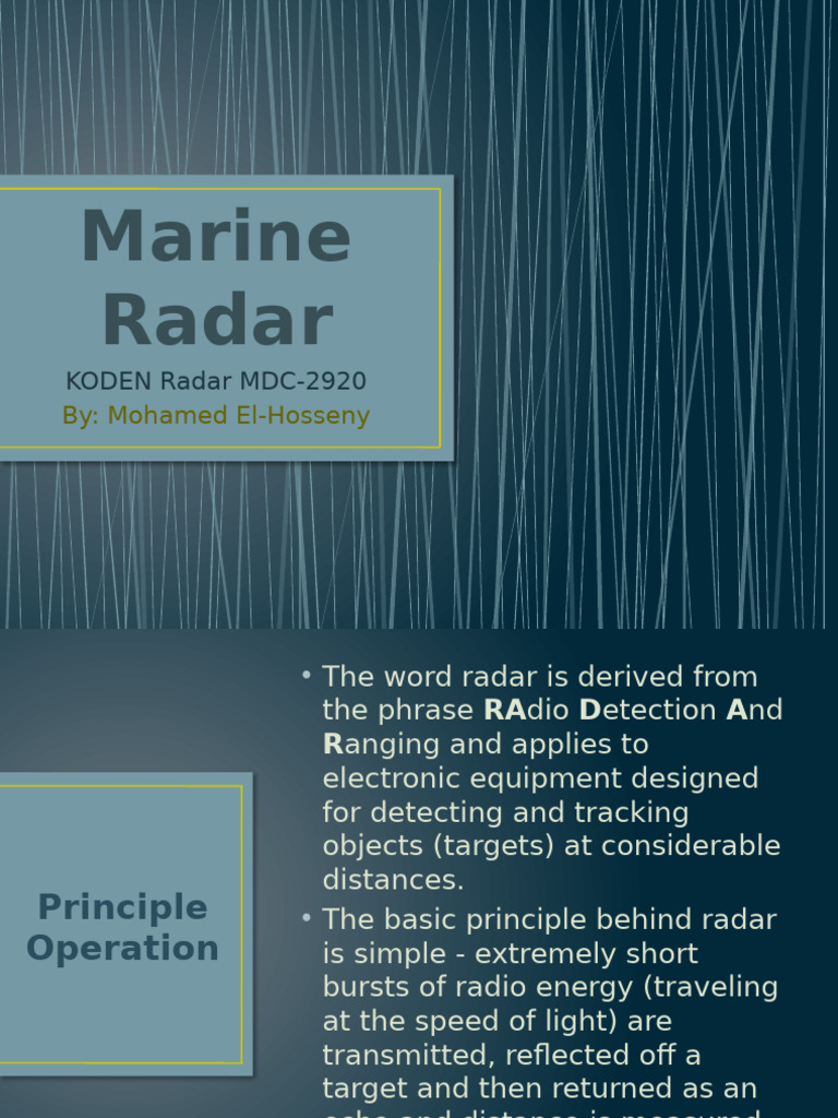 Marine Radar | PDF