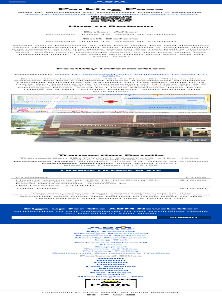 Receipt Abm Parking Pdf