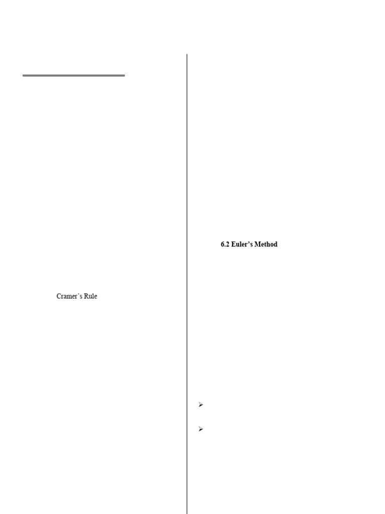 Numerical Course Outline | PDF