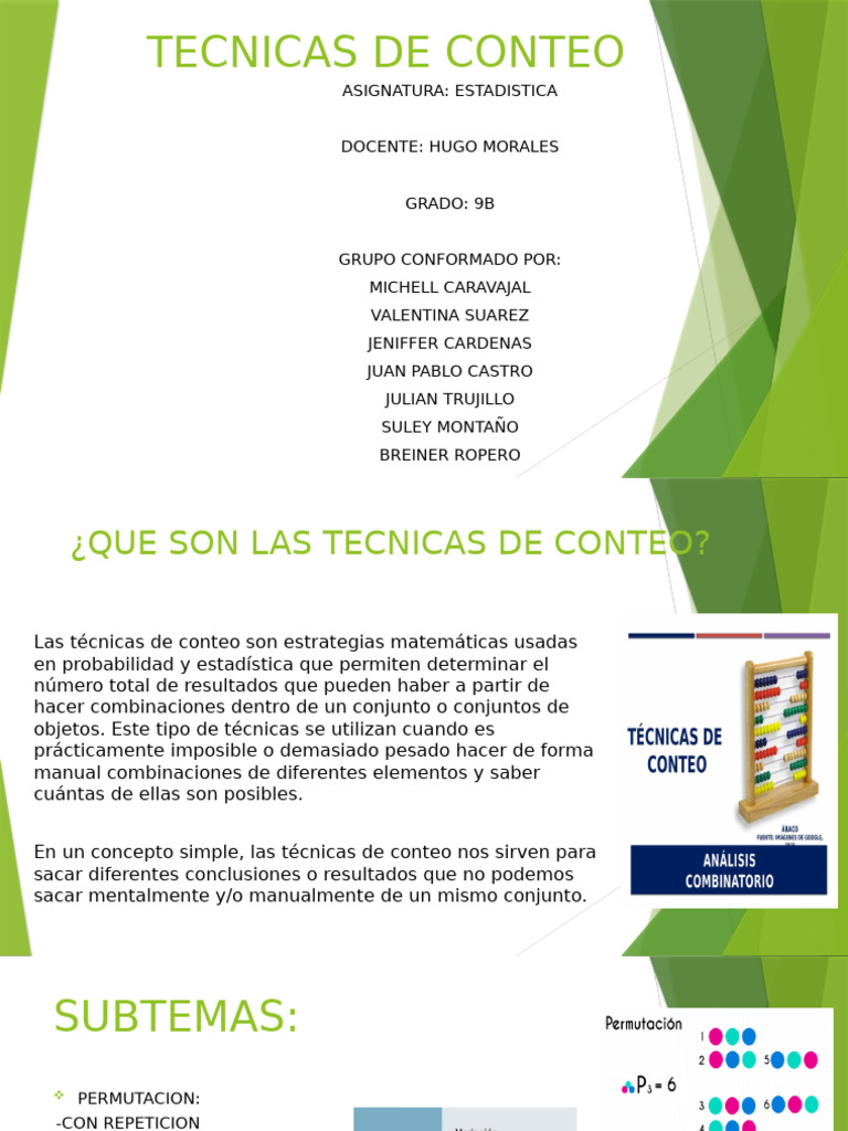 Tecnicas de Conteo | PDF
