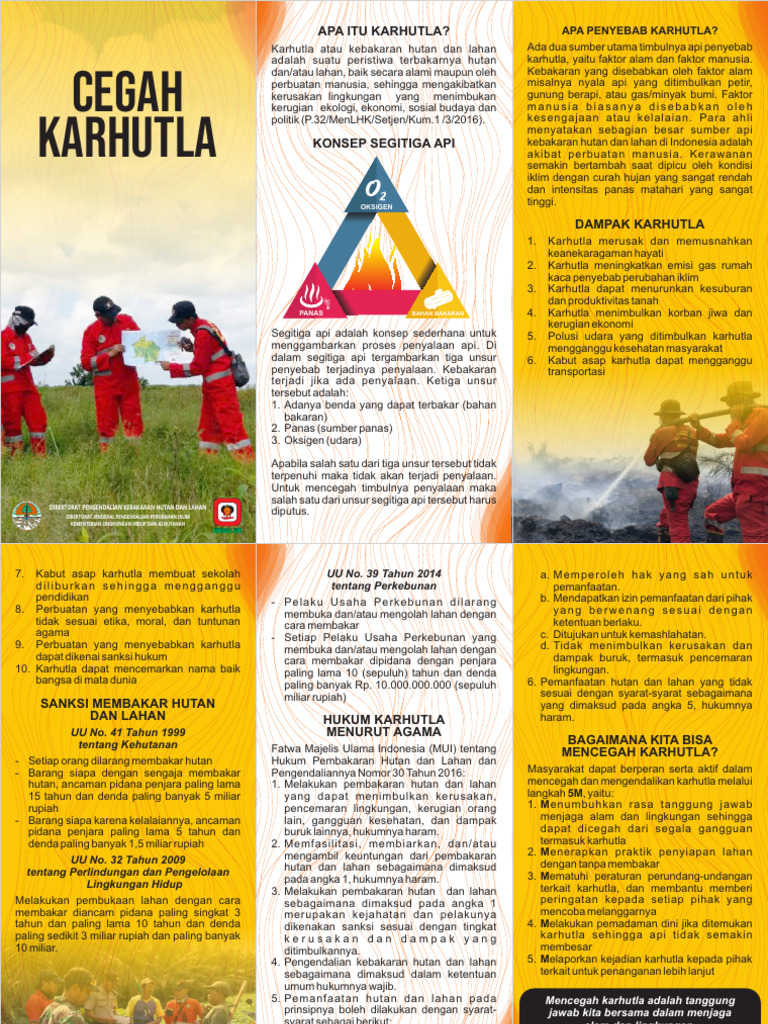 Leaflet Cegah Karhutla | PDF