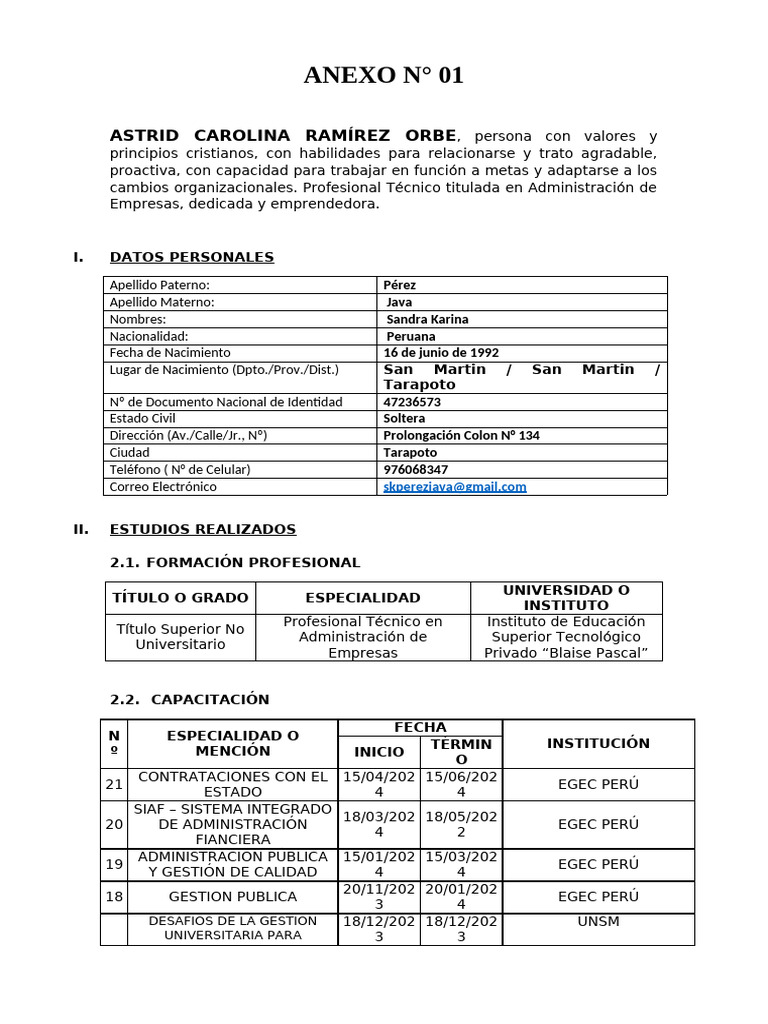 CURRICULUM VITAE ASTRID 2022 - final | PDF