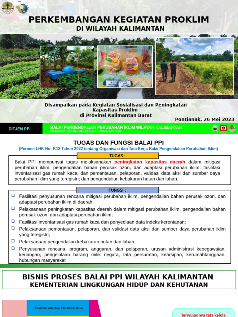 Perkembangan Proklim Kalimantan | PDF