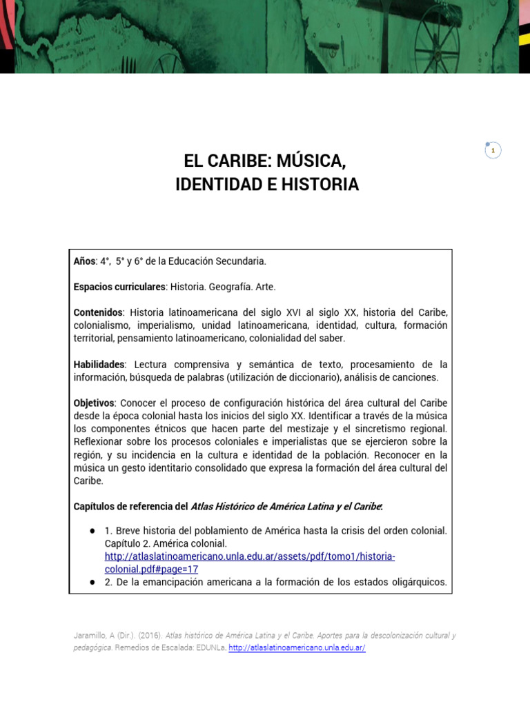 Secuencia Didactica El Caribe | PDF