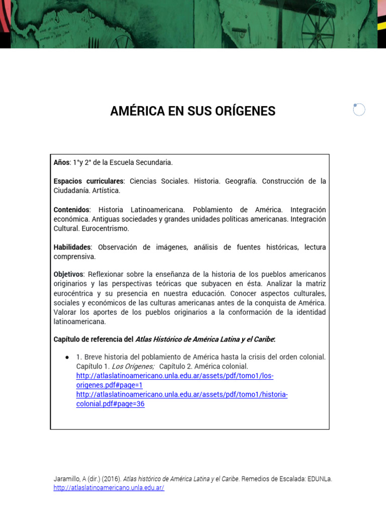 Secuencia Didactica America en Sus Origenes | PDF