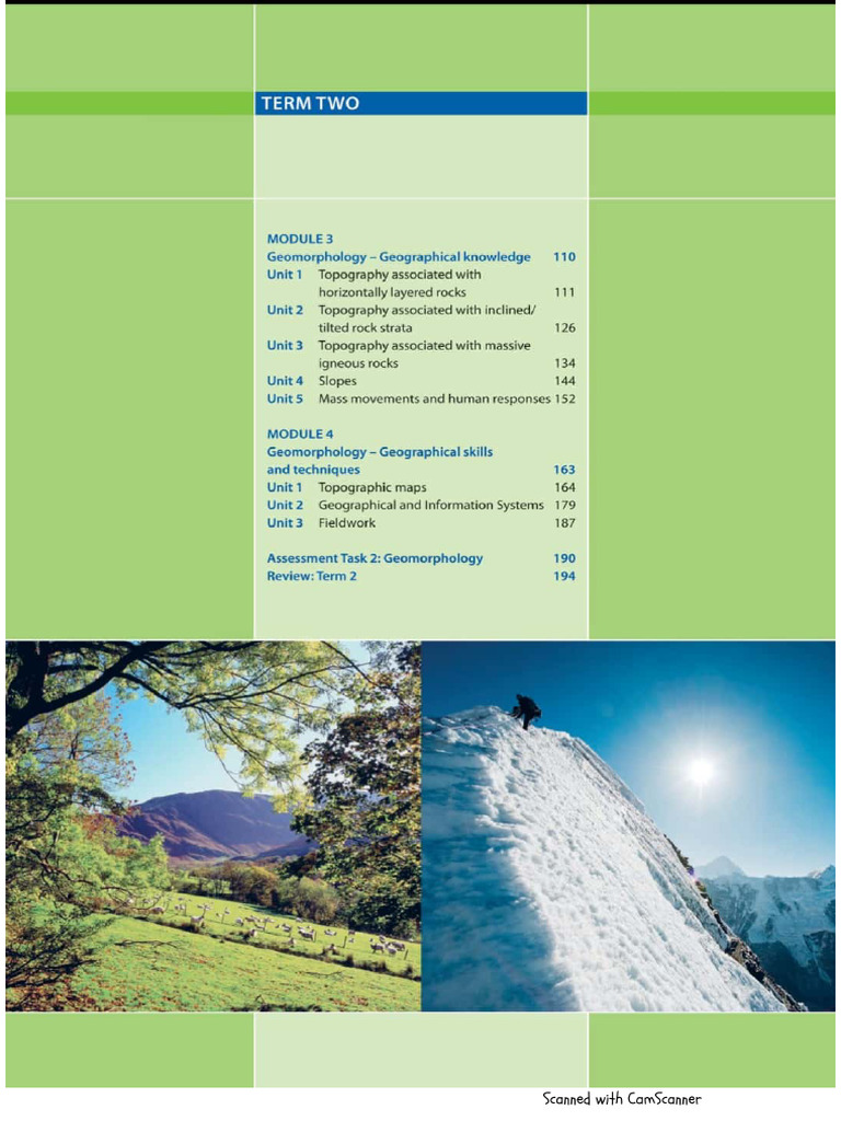 S&M Term Two Geomorphology Grade 11 | PDF