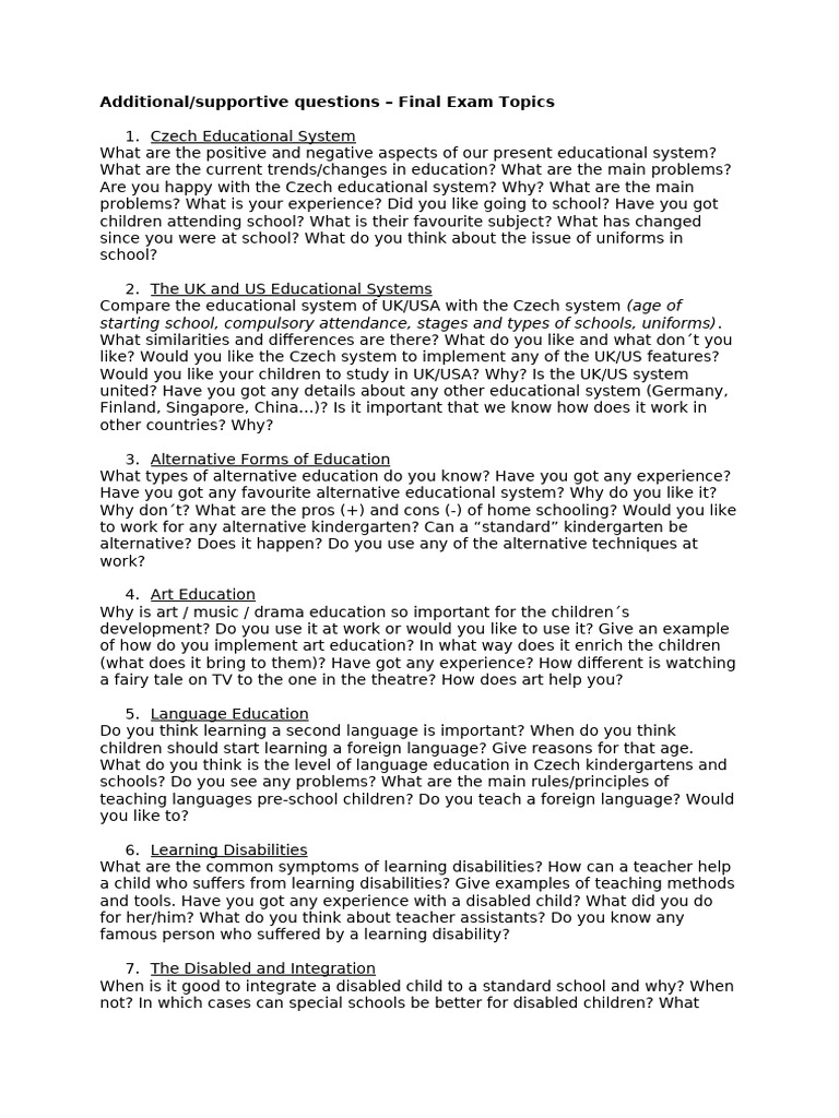 Additional Questions | PDF