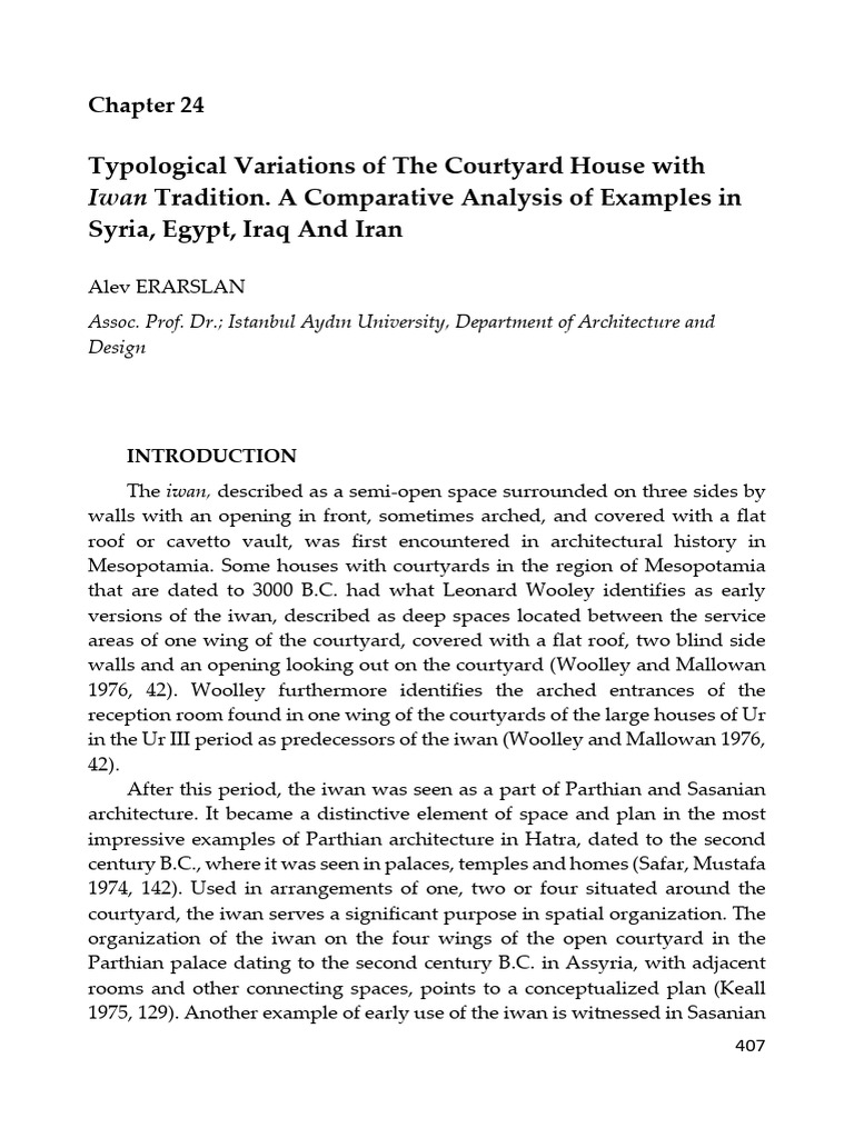 Typological Variations of The Courtyard | PDF