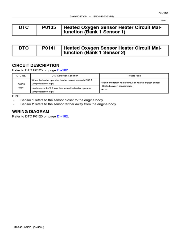 Ci P0135 P0141 | PDF