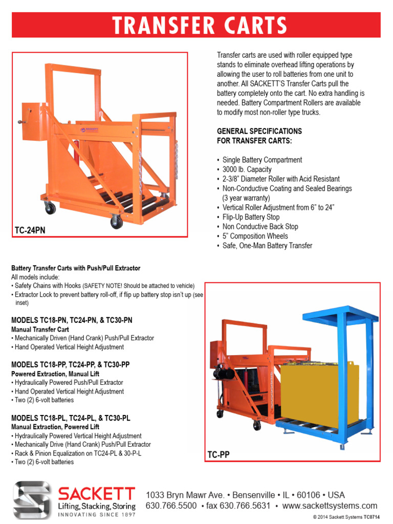 Battery Transfer Carts | PDF