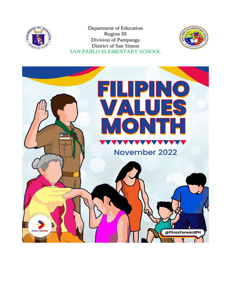 FILIPINO VALUES MONTH SPAES 2022 | PDF
