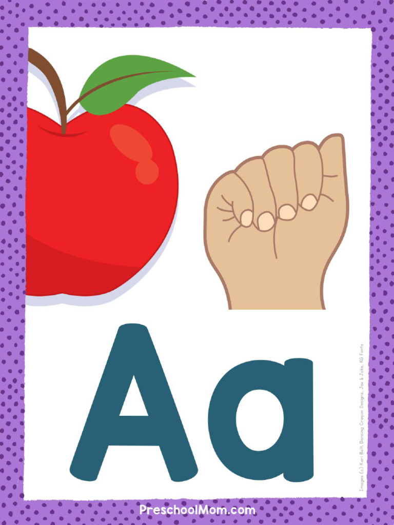 As L Alphabet Chart Letter A | PDF