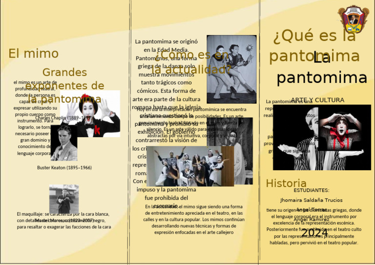 Triptico Pantomima | PDF