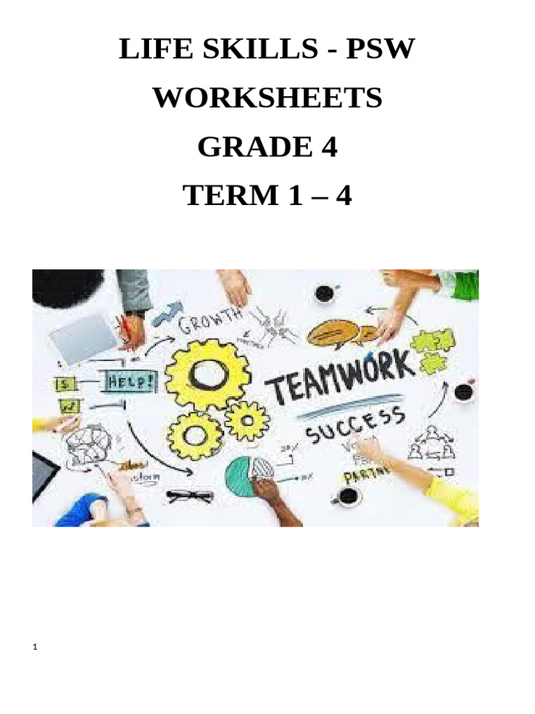 PSW Grade 4 Term 1 - 4 Worksheets | PDF