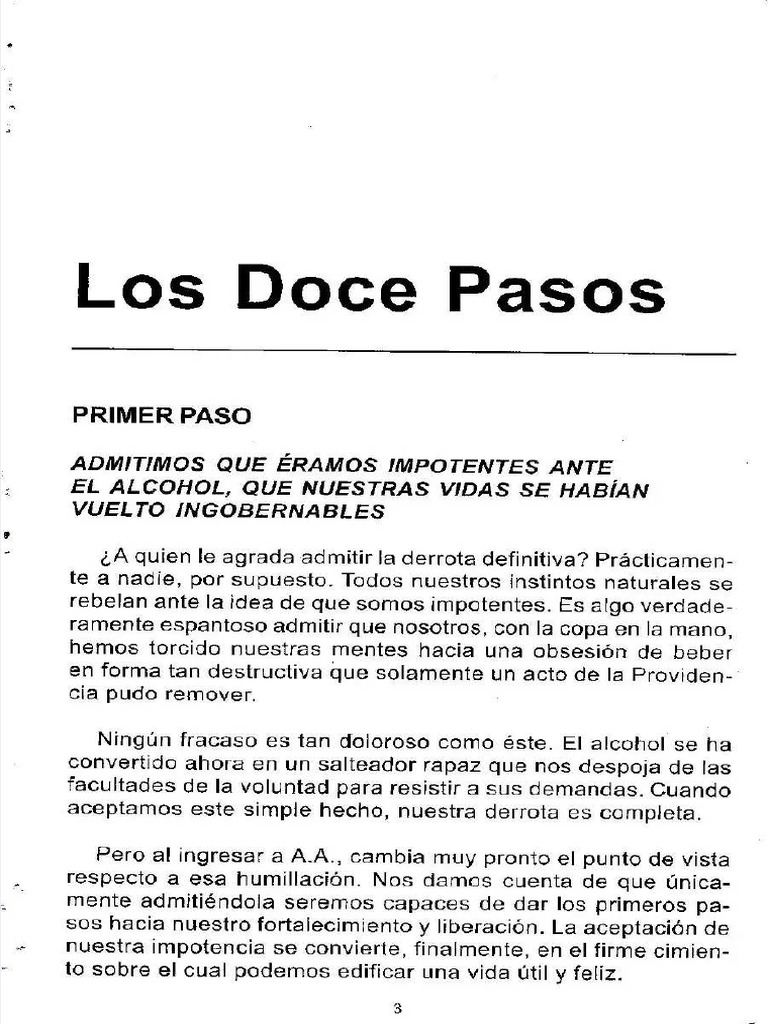 PDF Los 12 Pasos Aa Grupo Una Solucion Compress | PDF