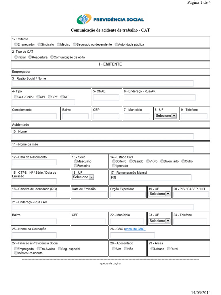 Formulario CAT | PDF