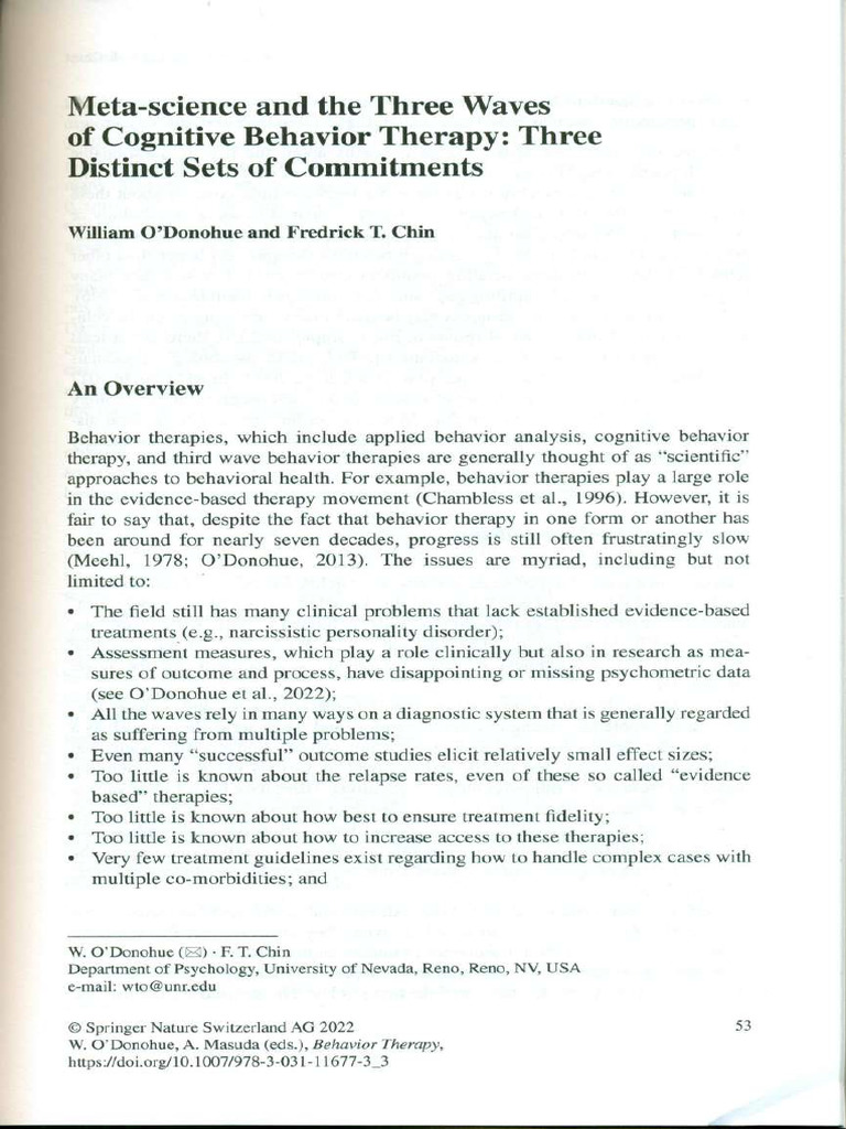 Behavio Therapy Pag. 53-81 - Compressed | PDF