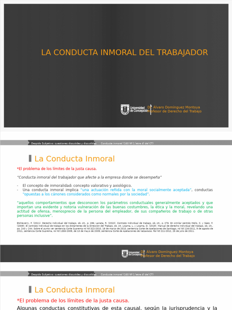 Conducta Inmoral 2022 | PDF