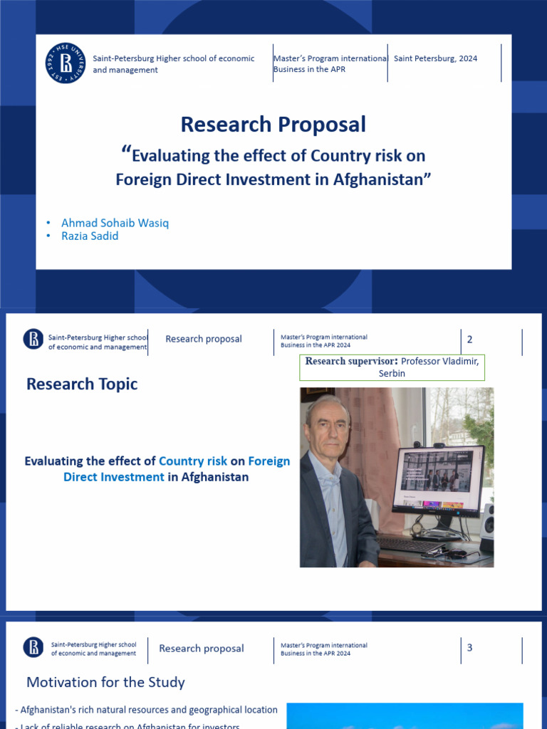 HSE, Research Proposal | PDF | Foreign Direct Investment | Social Science