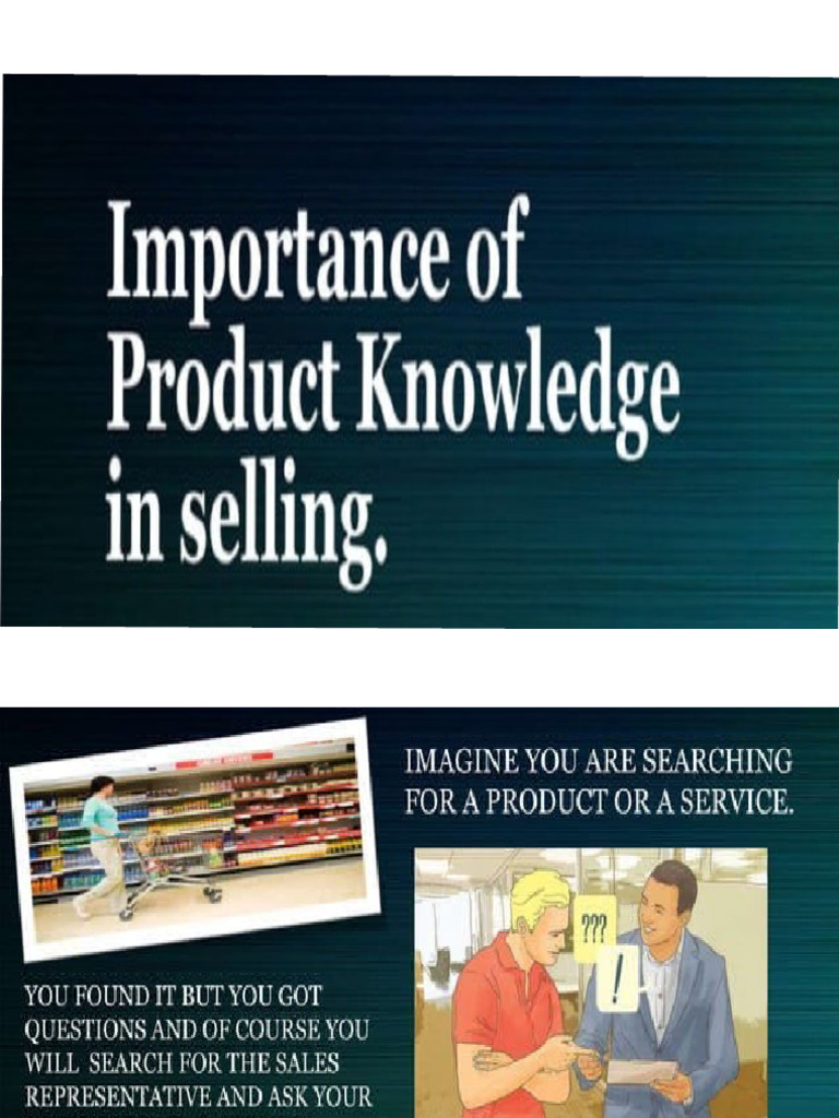 Importance of Product Knowledge in Selling | PDF