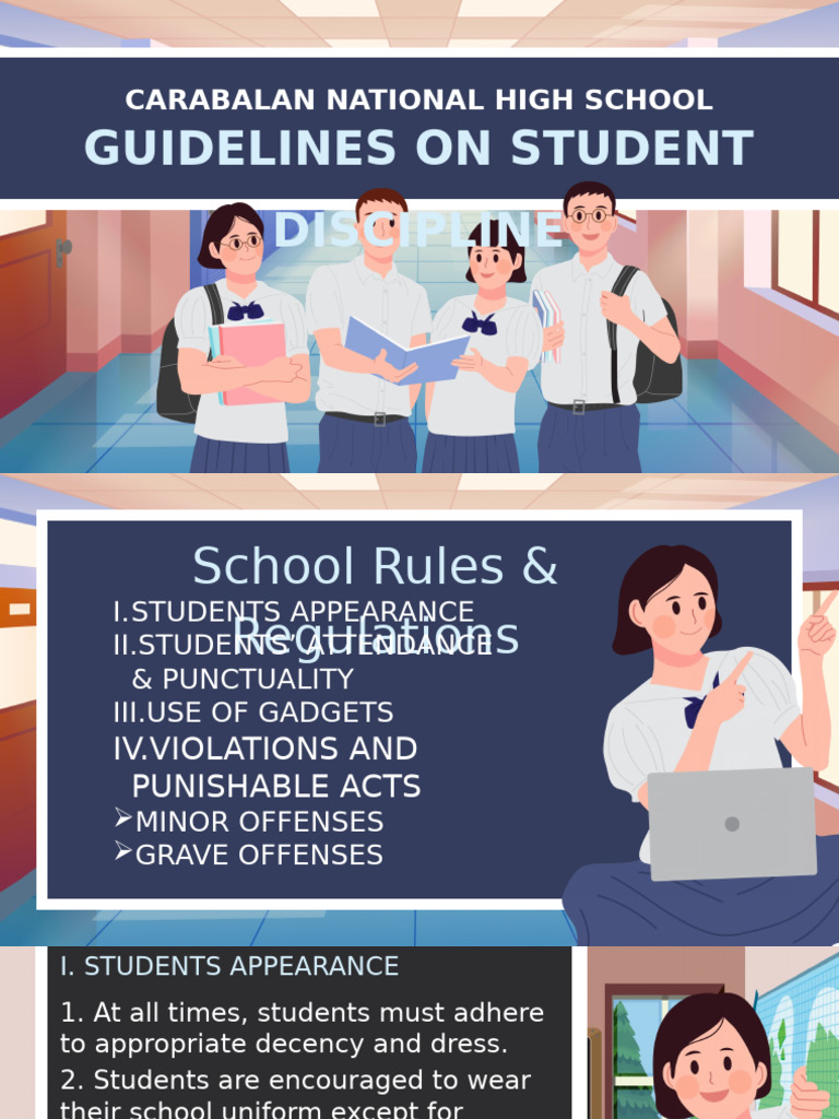 Guidelines On Student Discipline | PDF