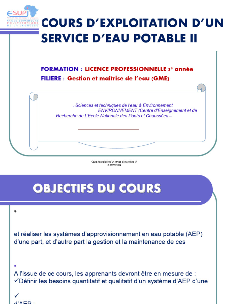 Chap1-Objectifs-Systèmes AEP | PDF