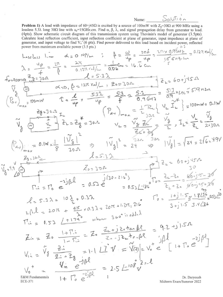 Sum2022 Midterm Solution | PDF