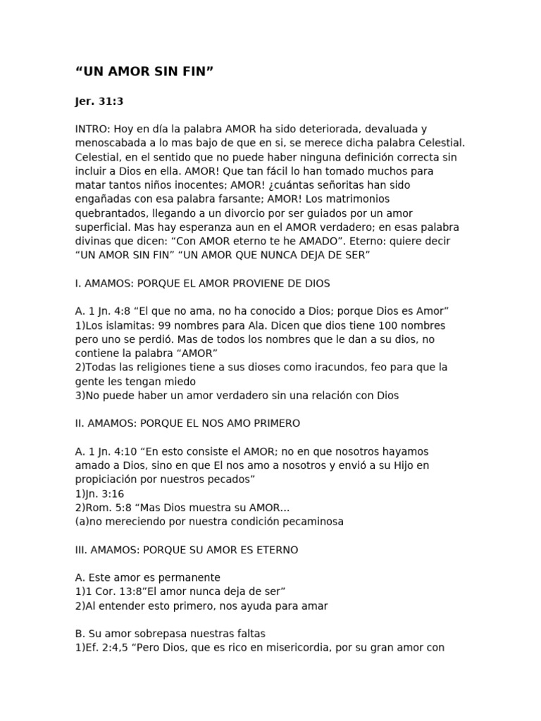 Un Amor Sin Fin | PDF