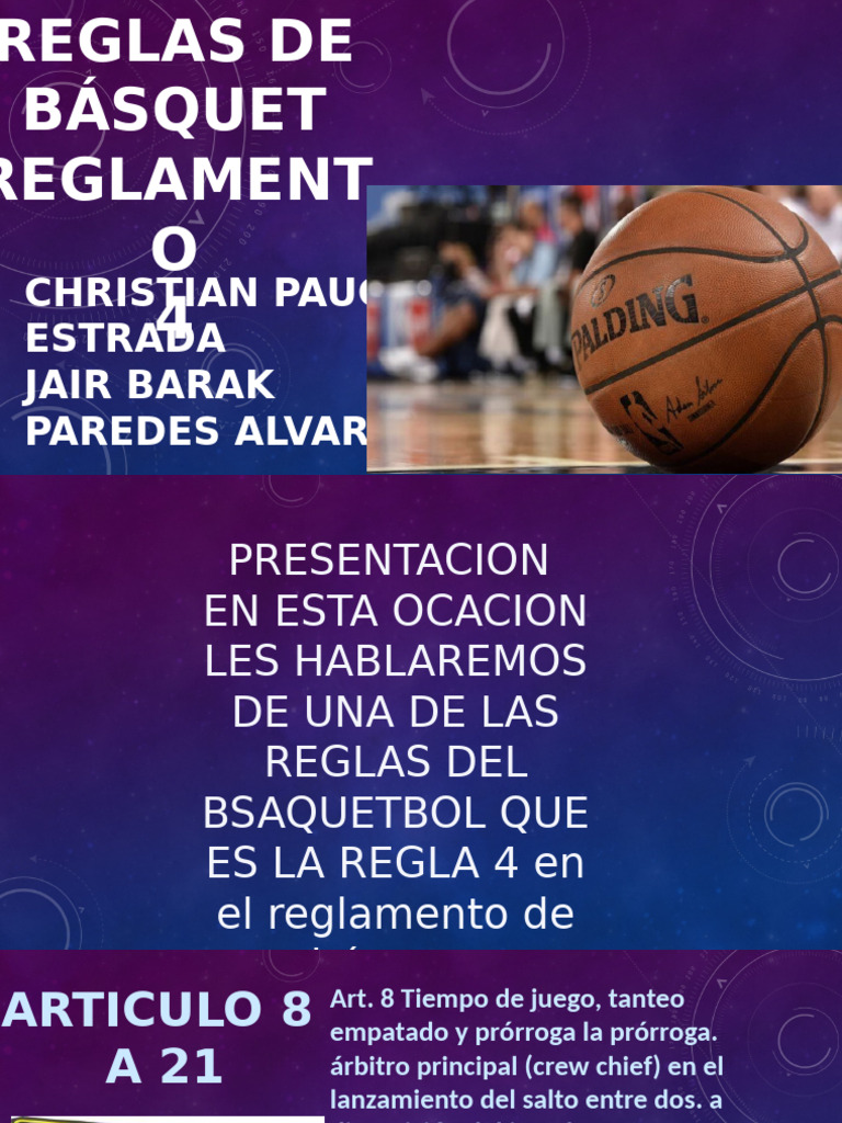 Reglas de Basquet | PDF