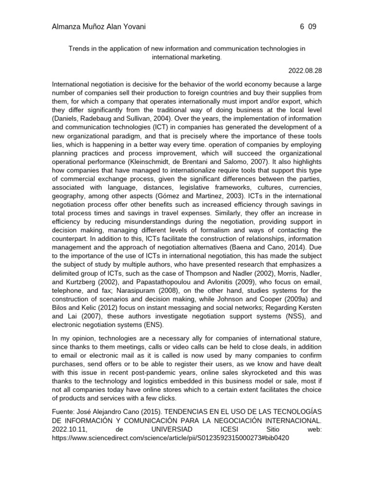 Alan - Almanza.IA1-Trends in The Application of New Information and Communication Technologies ...