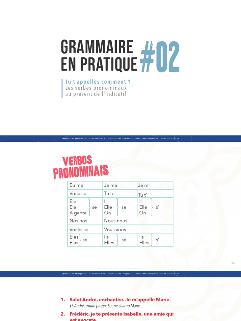 Fra U02 Gramatica 1 PDF | PDF