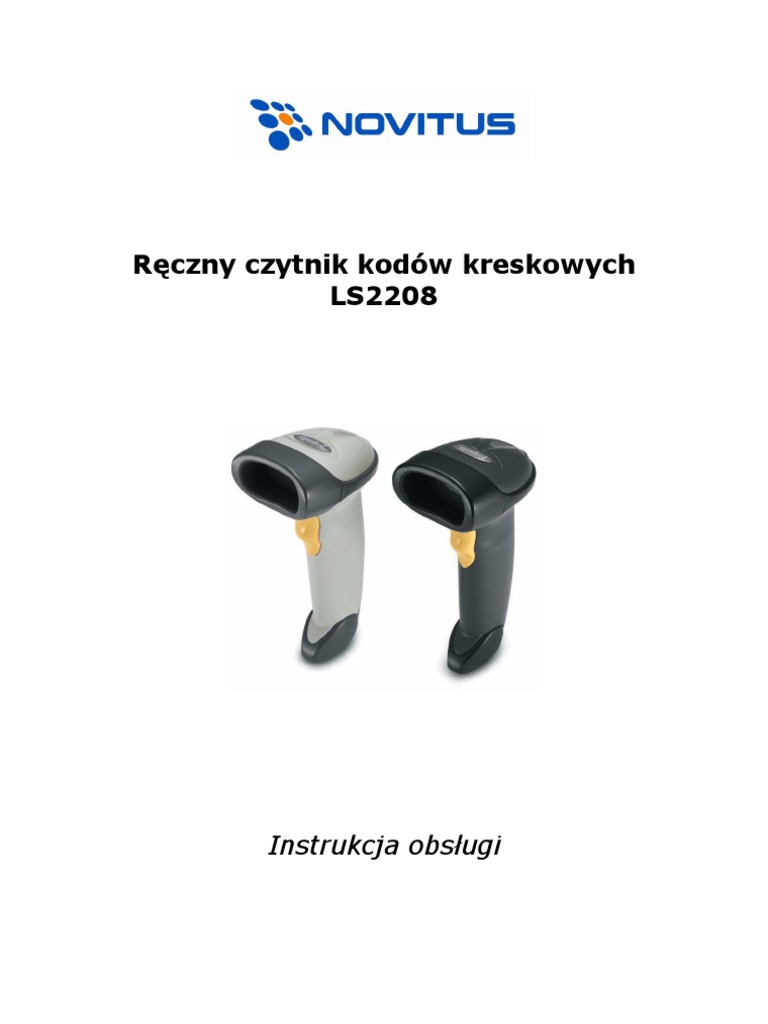 Instr Obslugi Symbol Ls2208 v01 20060915 | PDF