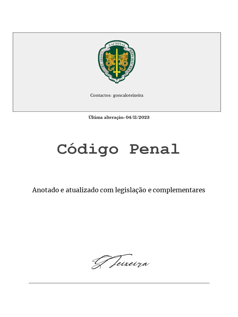 Codigo Penal | PDF