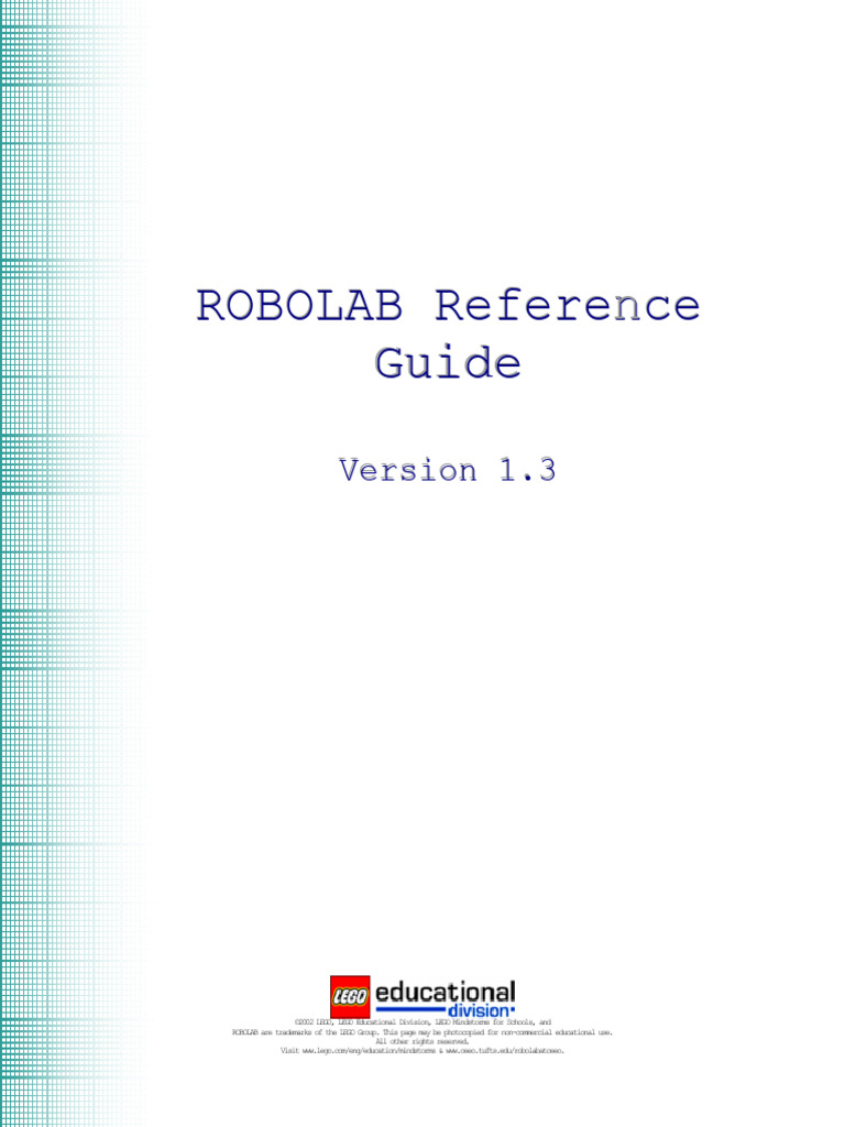 ROBOLAB Reference Guide | PDF