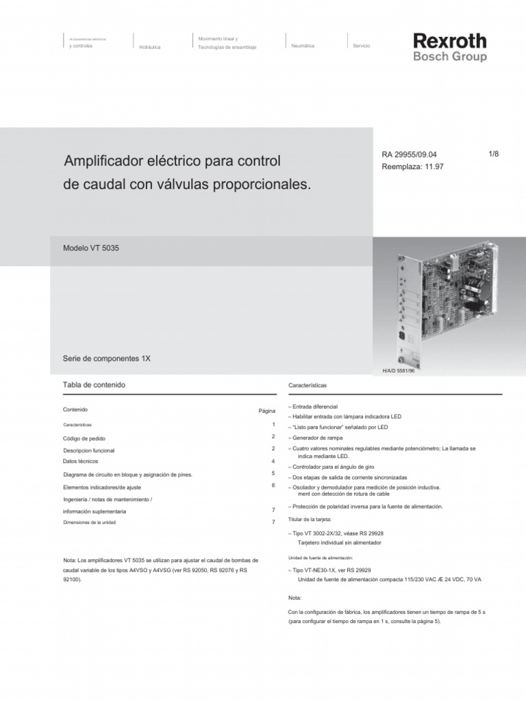 Tarjeta Rexroth | PDF