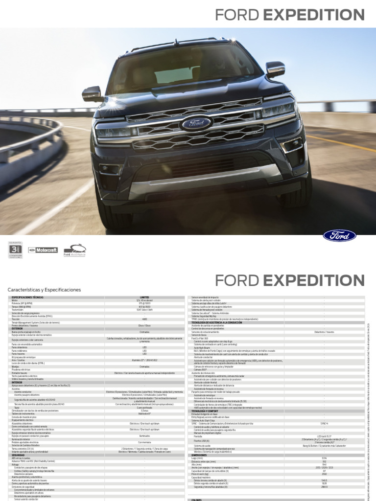 Fpe Expediton Ficha Tecnica | PDF