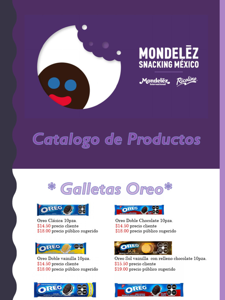 Catalogo de Produtos Mondelez y Ricolino | PDF
