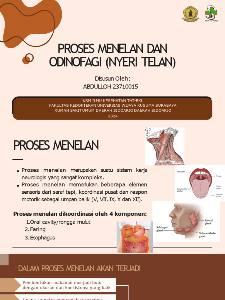 Teknik Anamnesis Nyeri Telan Dan Proses Menelan | PDF