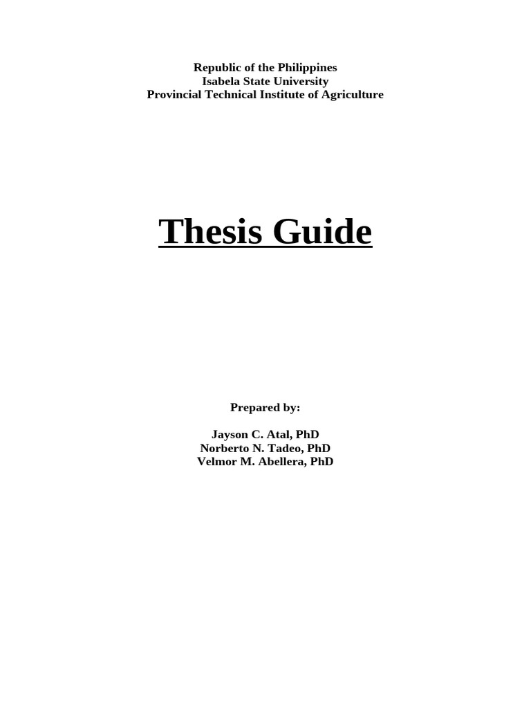 Thesis Format Guide | PDF