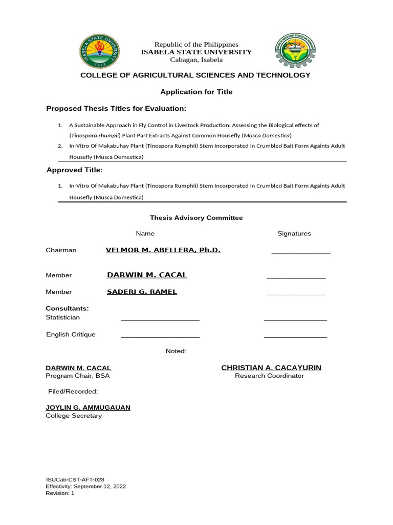 Application For Title | PDF
