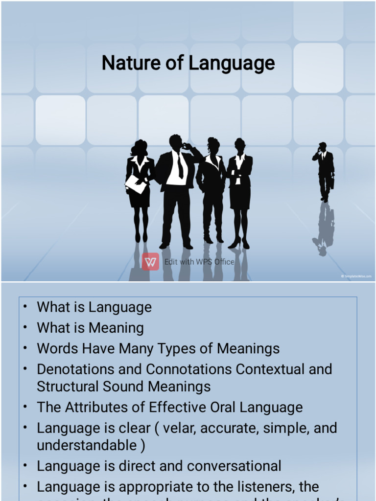 Week 2 Nature of Language | PDF
