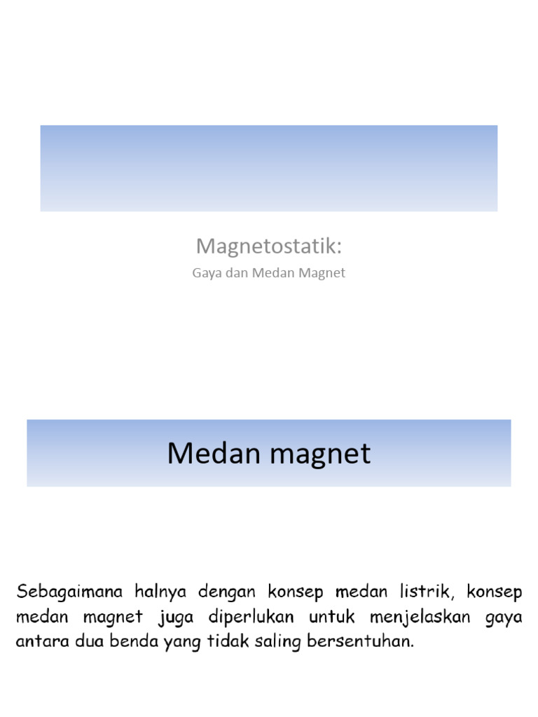 Gaya Dan Medan Magnet | PDF
