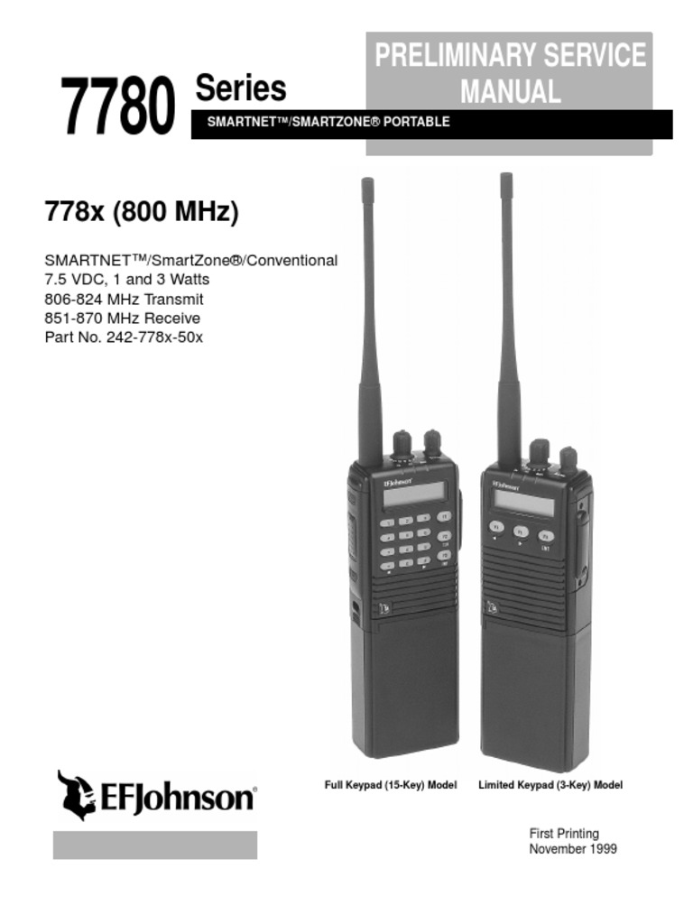 Ef Johnson 7780snszservman | PDF | Electrical Connector | Combustion