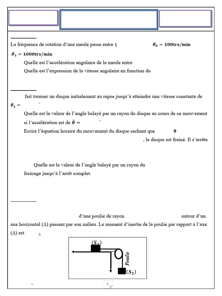 Serie 15 MVT de Rotation FB | PDF