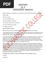 History Lesson Note For Jss1 First Term | PDF | Storytelling | Learning